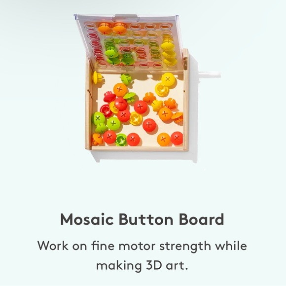 LOVEVERY | Toys | Lovevery Children Kids Mosaic Button Board For Fine ...